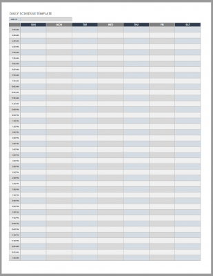 Top 15 Daily Schedule Template Ideas for 2025 - How to make a schedule