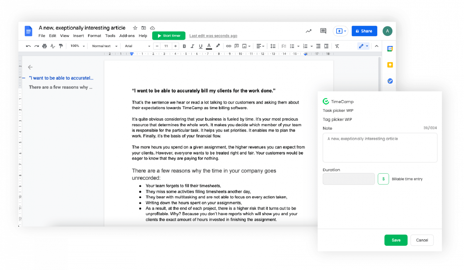 G Suite time tracking - track time for your favorite workspace toolkit ...