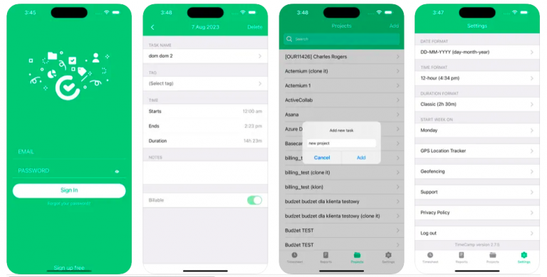 15 The Best / TOP / Free Time Tracking Apps for iOS - TimeCamp